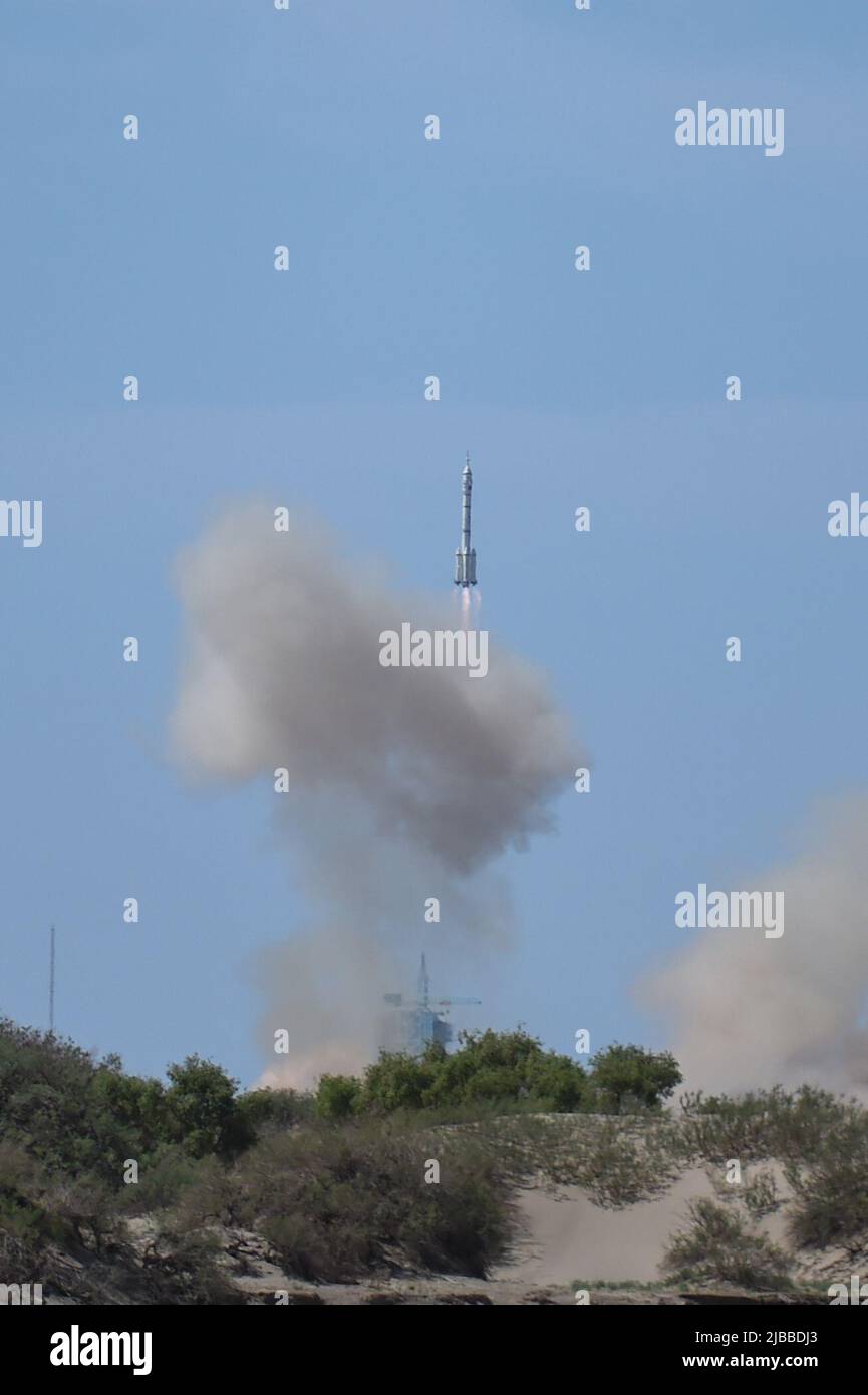 Jiuquan, Jiuquan Satellite Launch Center in northwest China. 5th June ...