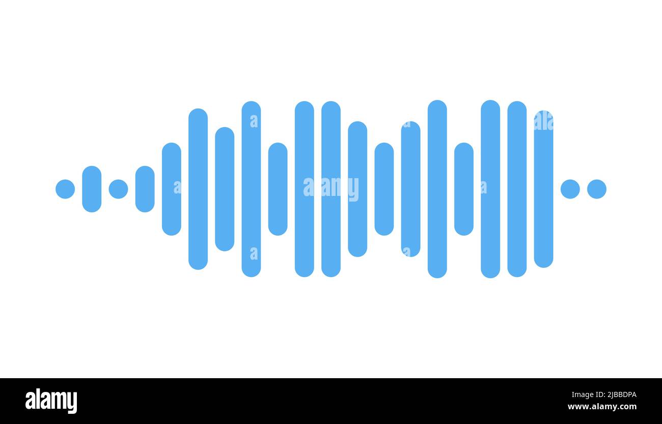 Recording of audio message template. UI element of audio record for ...