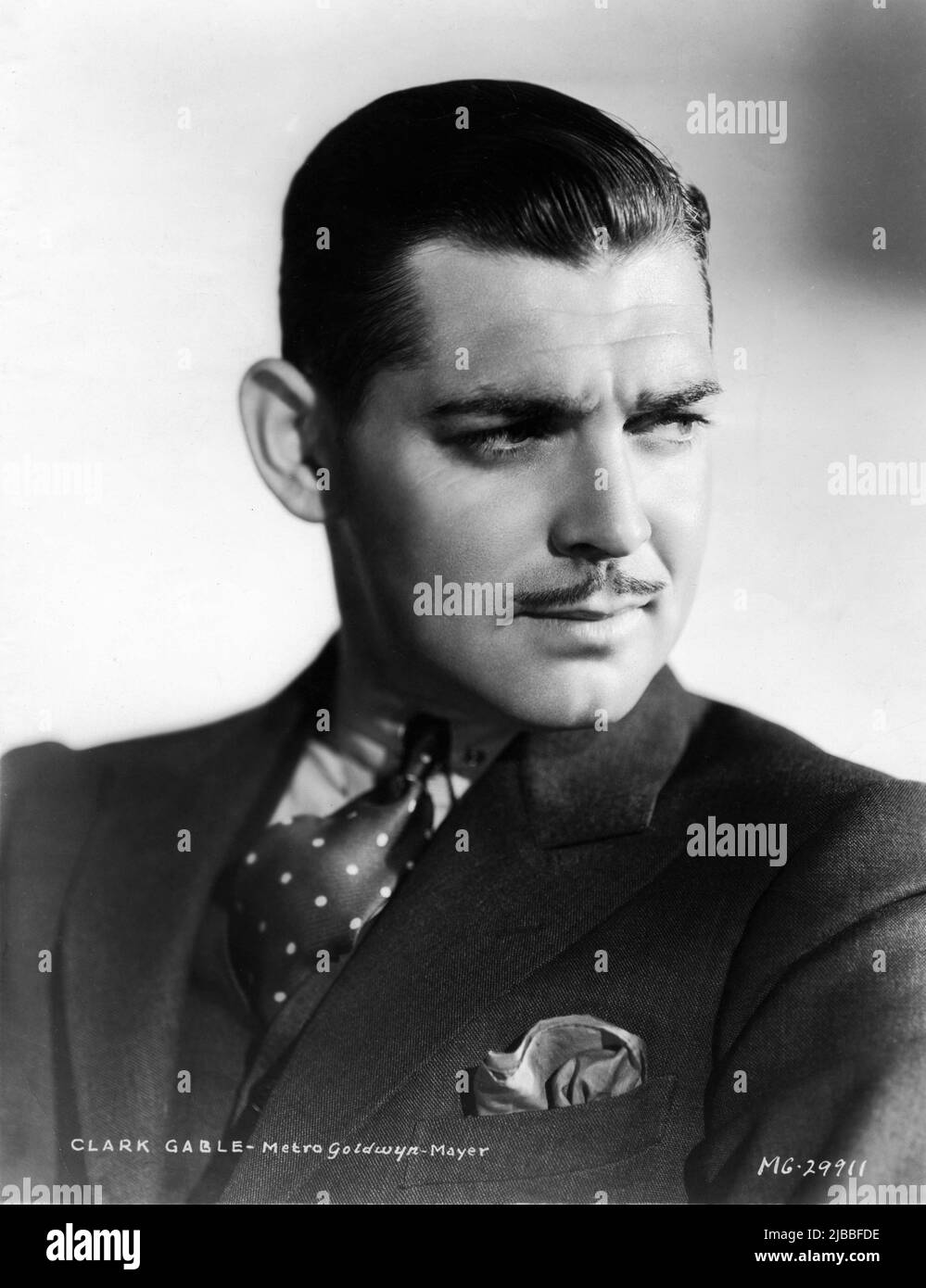 CLARK GABLE 1933 Portrait publicity for Metro Goldwyn Mayer Stock Photo ...