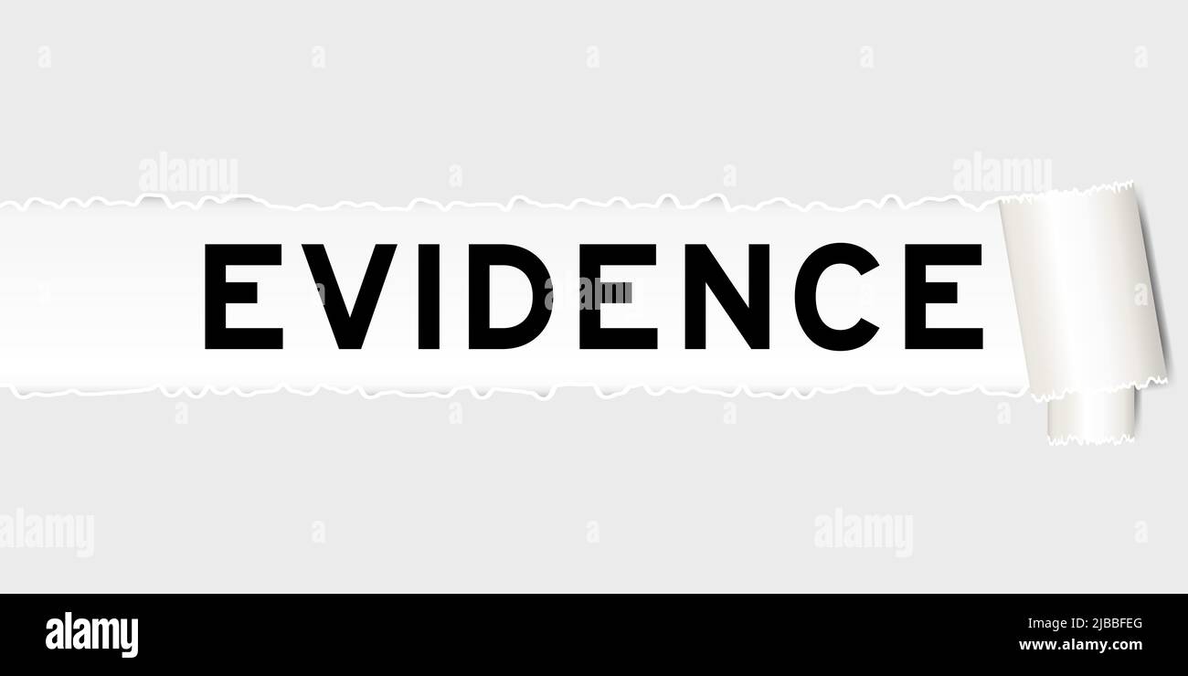Ripped gray paper background that have word evidence under torn part Stock Vector Image & Art ...