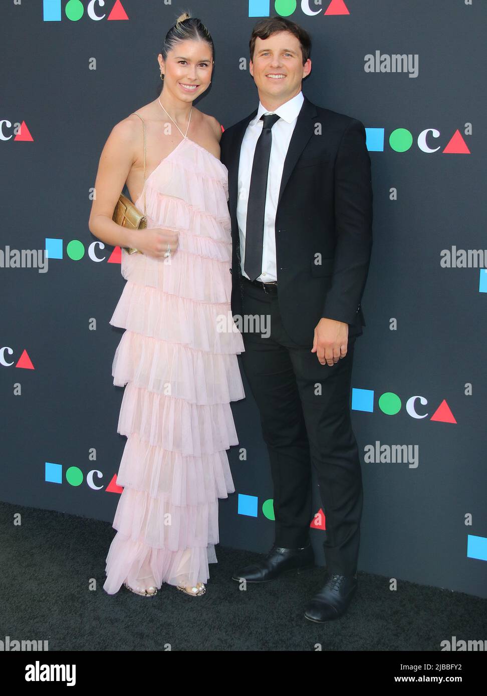 Johnny Cleator, Courtney Pyle arrives at The MOCA Gala 2022 held at The ...