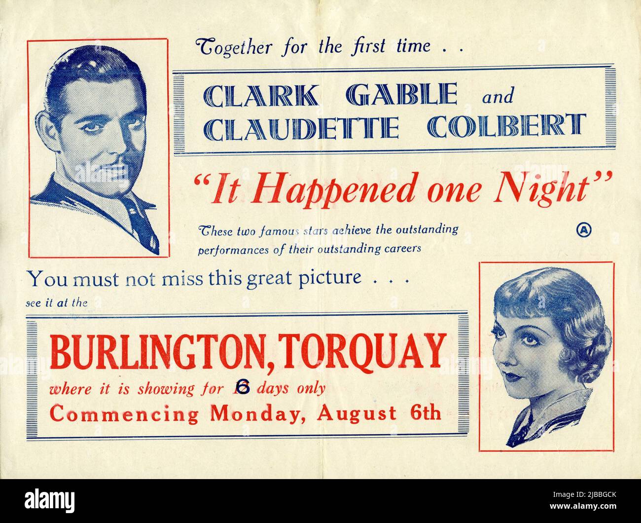 CLARK GABLE and CLAUDETTE COLBERT in IT HAPPENED ONE NIGHT 1934 ...