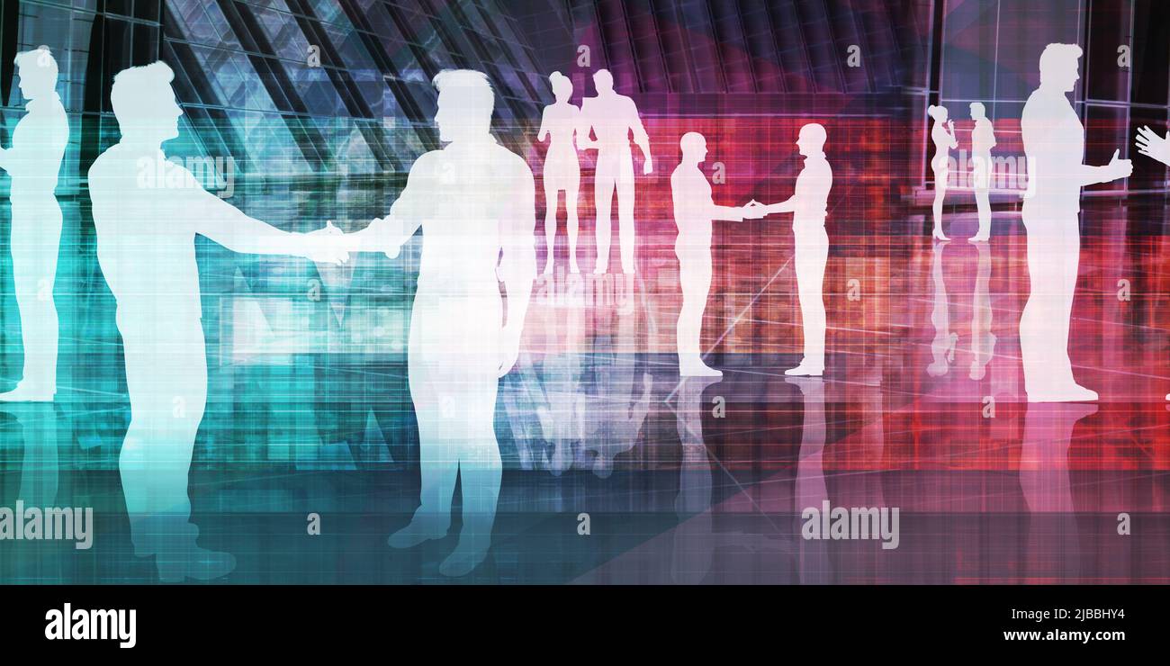 Business Handshake Abstract Background for Trust as Concept Stock Photo ...