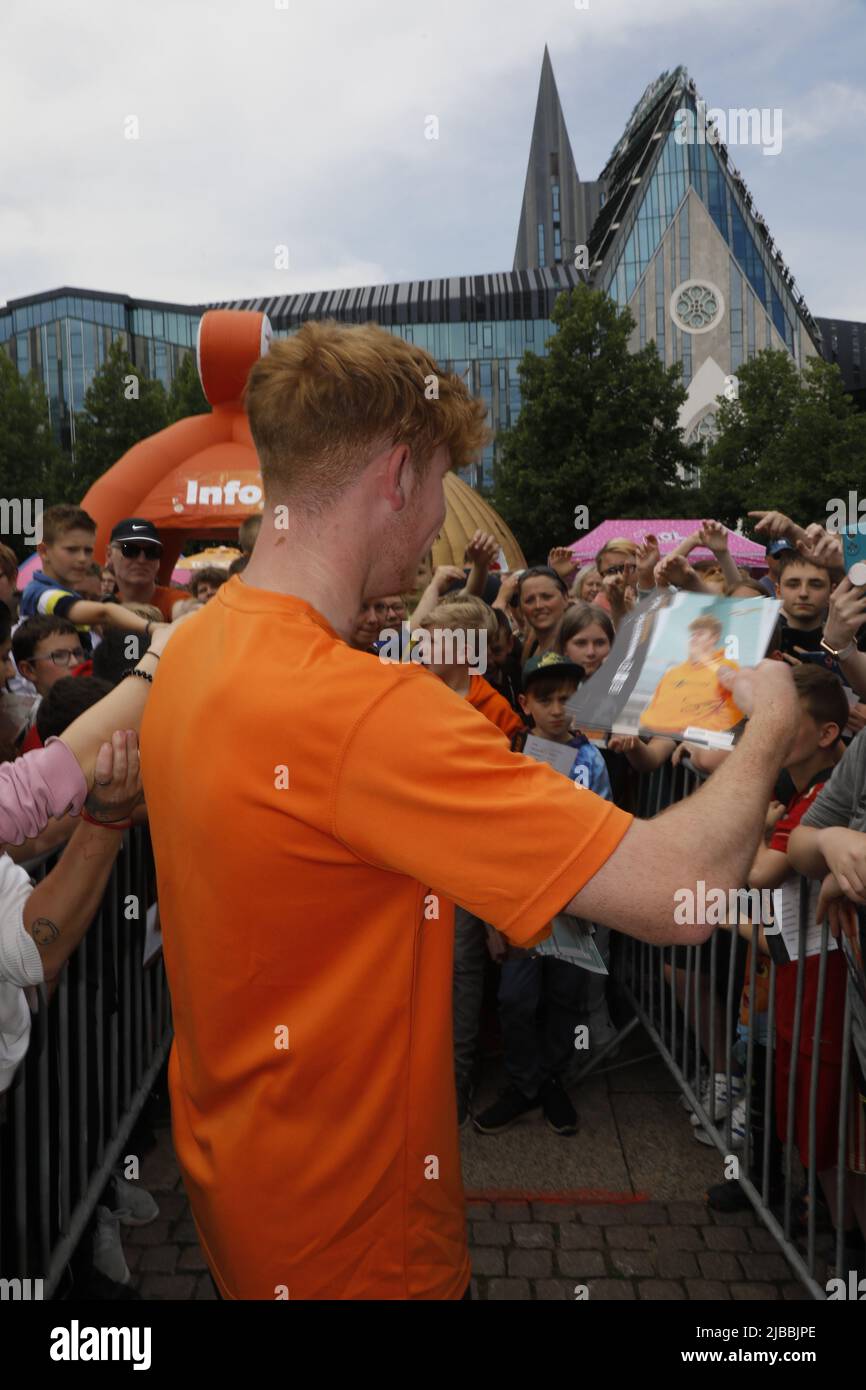Influencer Jannik Freestyle bei der SUPER RTL TOGGO Tour beim Leipziger ...
