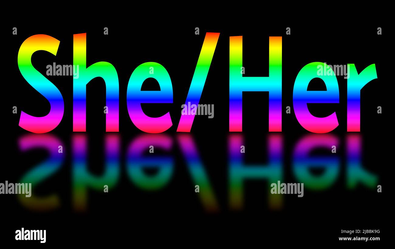 Rainbow sign and reflection illustrating diversity, equality and ...