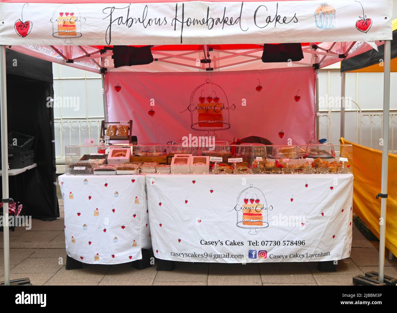caseys cake stall bury st edmunds, suffolk england Stock Photo - Alamy
