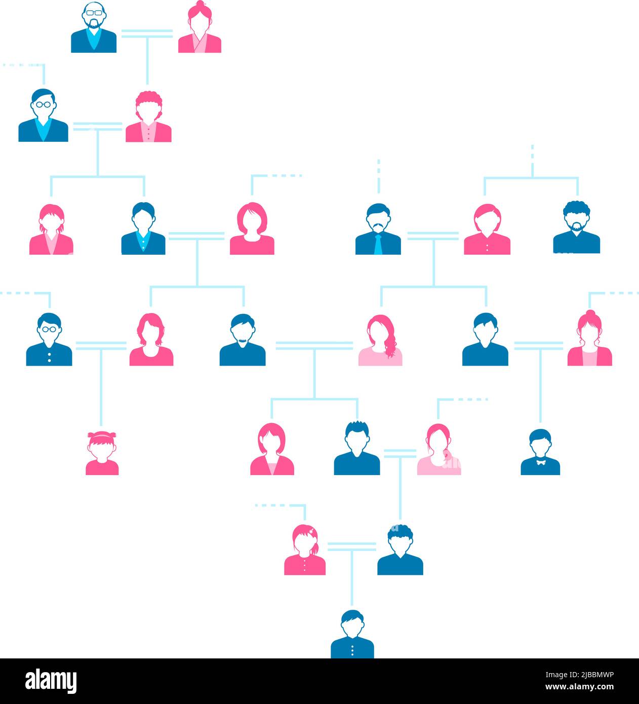 Family tree ( members of family ) vector illustration Stock Vector ...