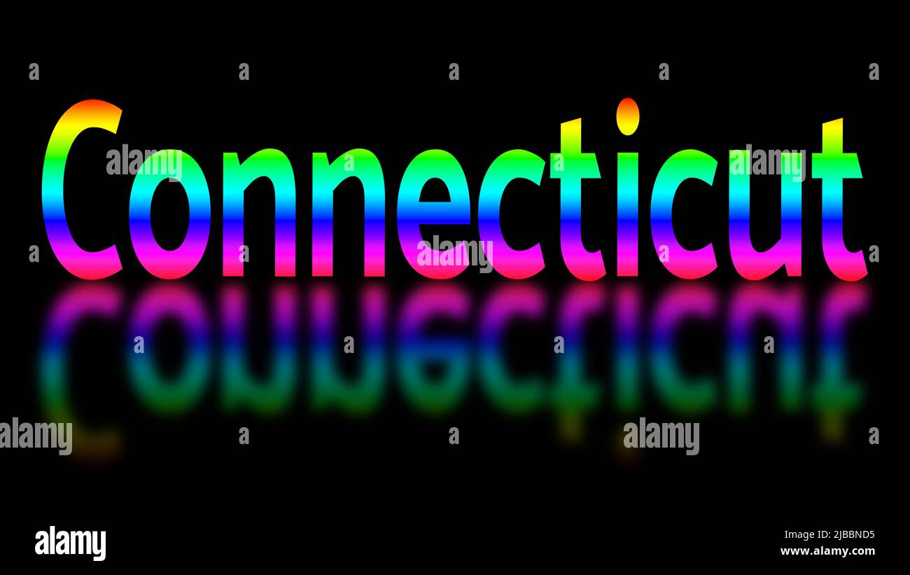 Rainbow sign and reflection illustrating diversity, equality and ...