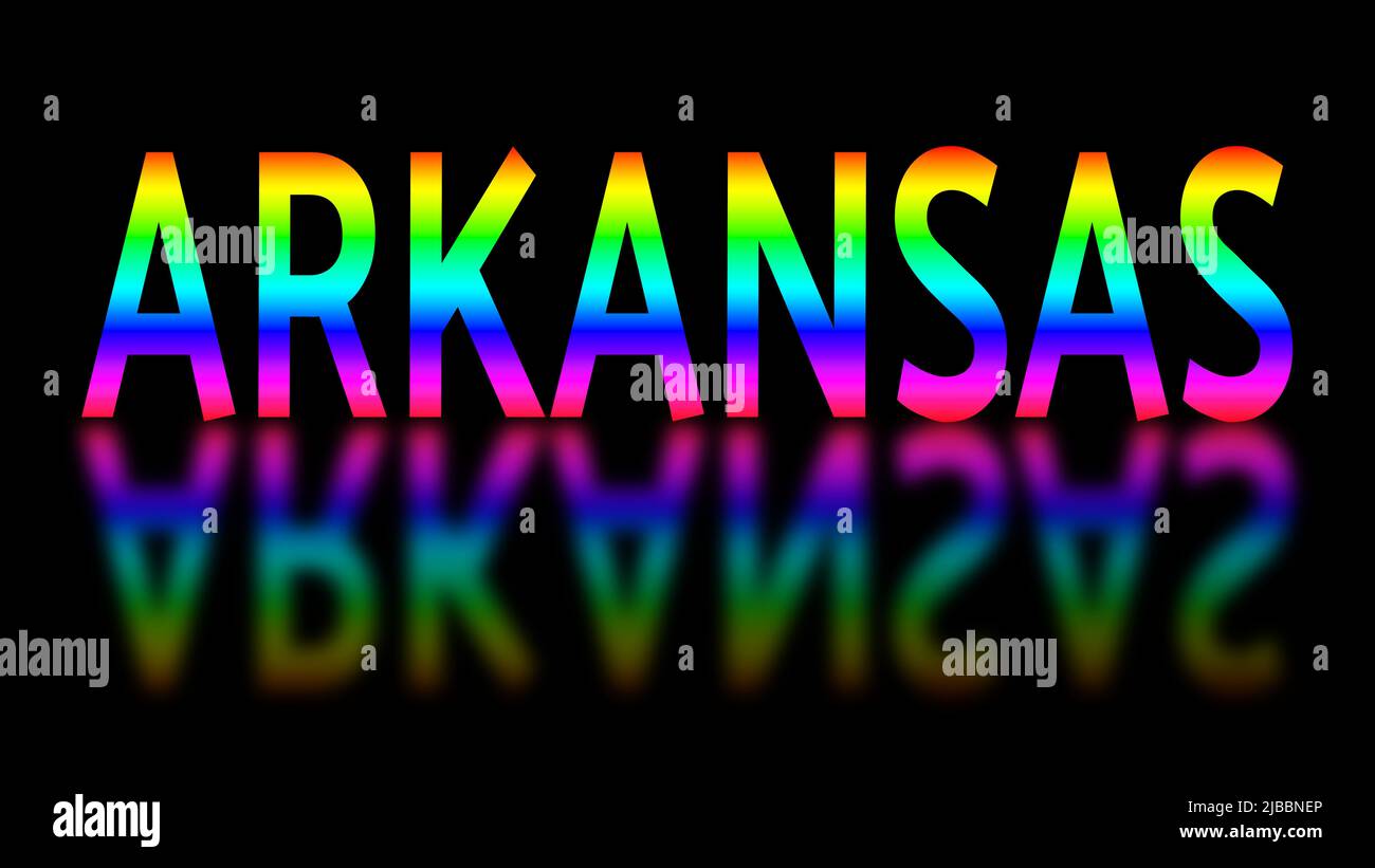 Rainbow sign and reflection illustrating diversity, equality and ...
