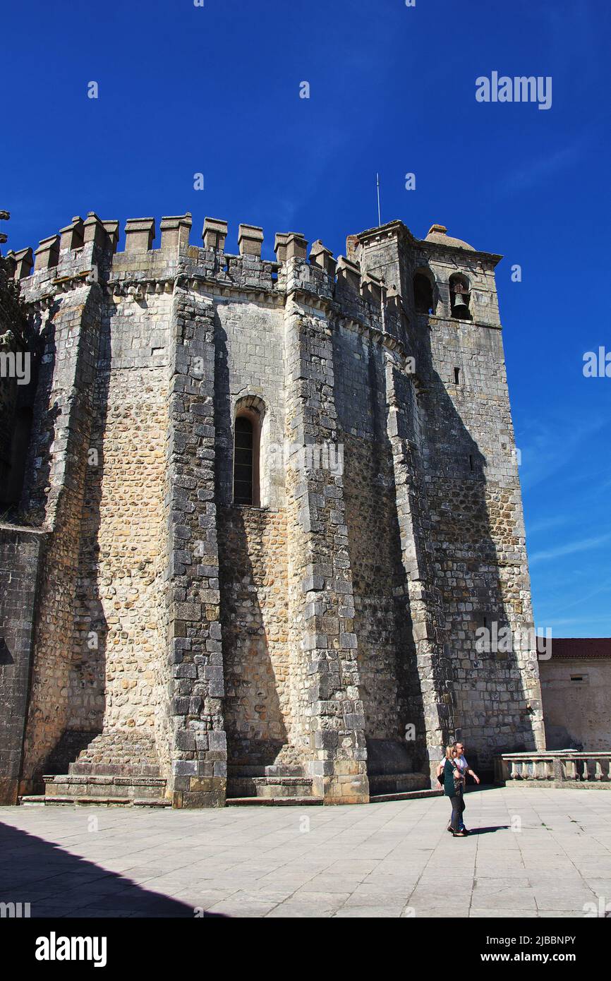 Tomar castle of Templar knights, Portugal Stock Photo - Alamy