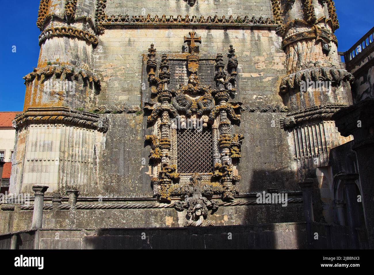 Tomar castle of Templar knights in Portugal Stock Photo - Alamy