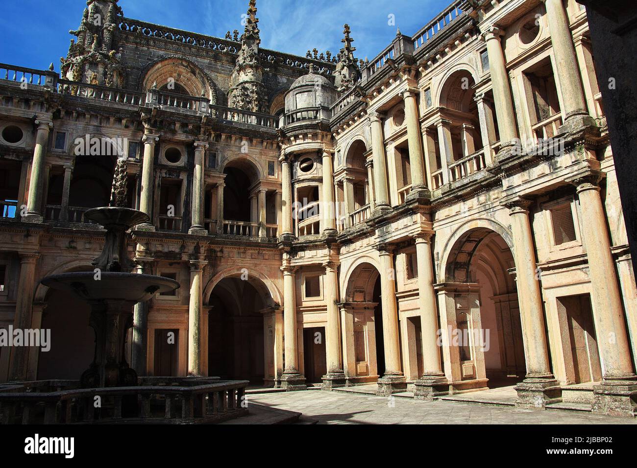 Tomar castle of Templar knights, Portugal Stock Photo - Alamy