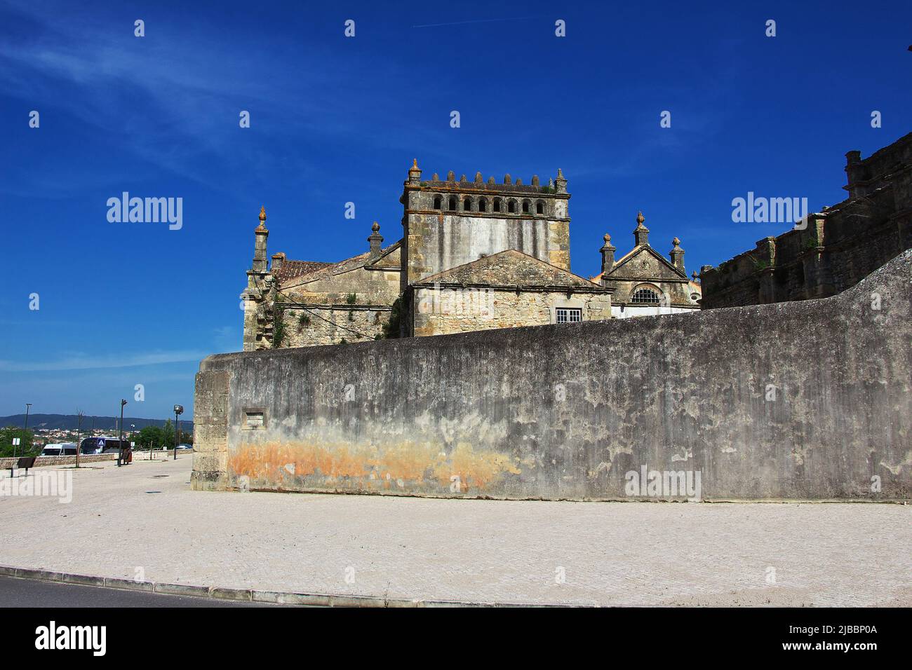 Tomar castle of Templar knights in Portugal Stock Photo - Alamy