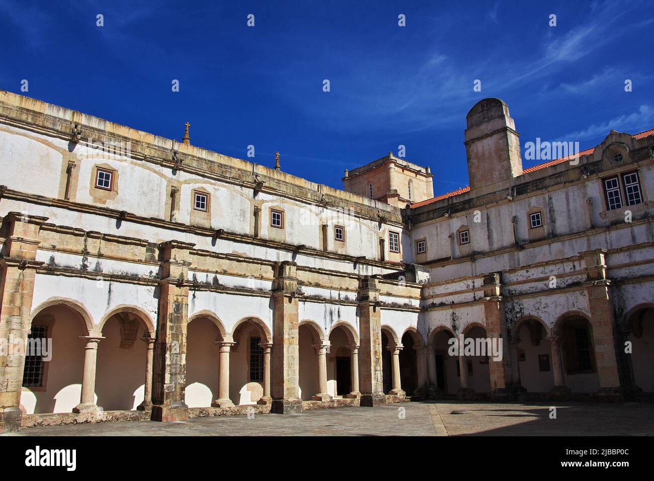 Tomar castle of Templar knights, Portugal Stock Photo - Alamy
