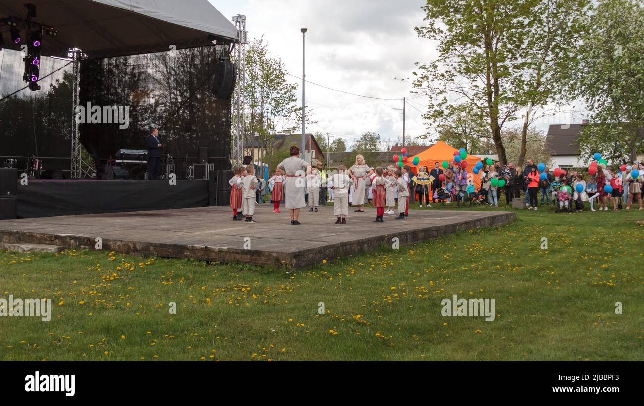 Estonia Luganuse Kivili 05 28 2022 Holiday Concert In A Small Town
