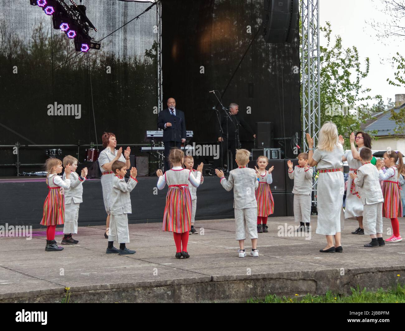 Estonia Luganuse Kivili 05 28 2022 Holiday Concert In A Small Town