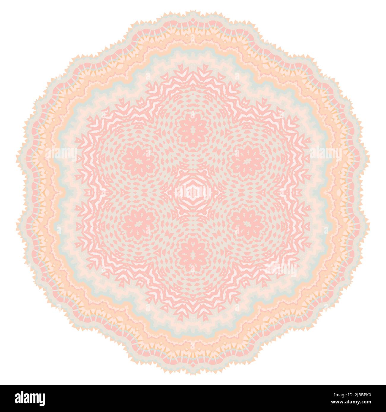 Vector graphic of color mandala circles. Round ornate shapes. Geometric ...