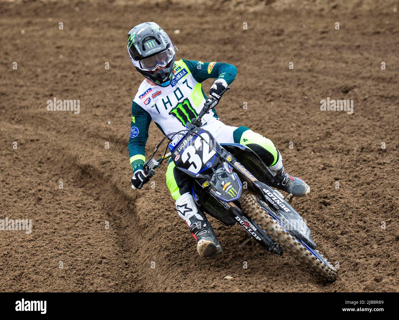 June 04 2022 Rancho Cordova, CA USA Justin Copper coming into turn 3 ...