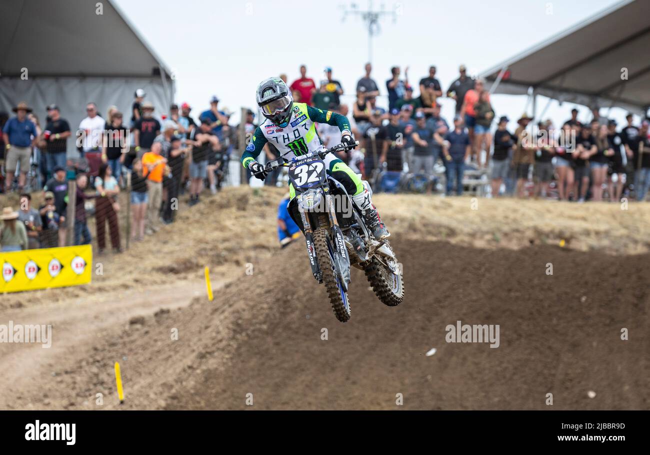 June 04 2022 Rancho Cordova, CA USA Justin Copper coming down hill in ...