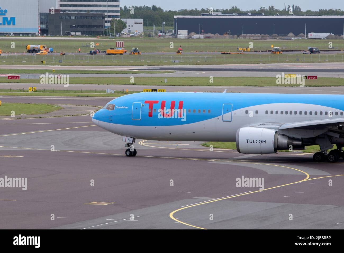 Front Part TUI Plane At Schiphol Airport The Netherlands 26-5-2022 ...