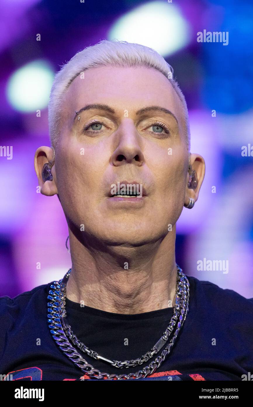 Nuremberg, Germany. 04th June, 2022. The singer of the German techno ...