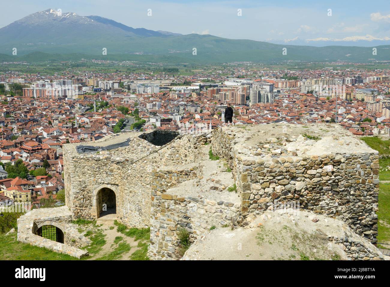 Fortress over the town of Prizren on Kosovo Stock Photo - Alamy