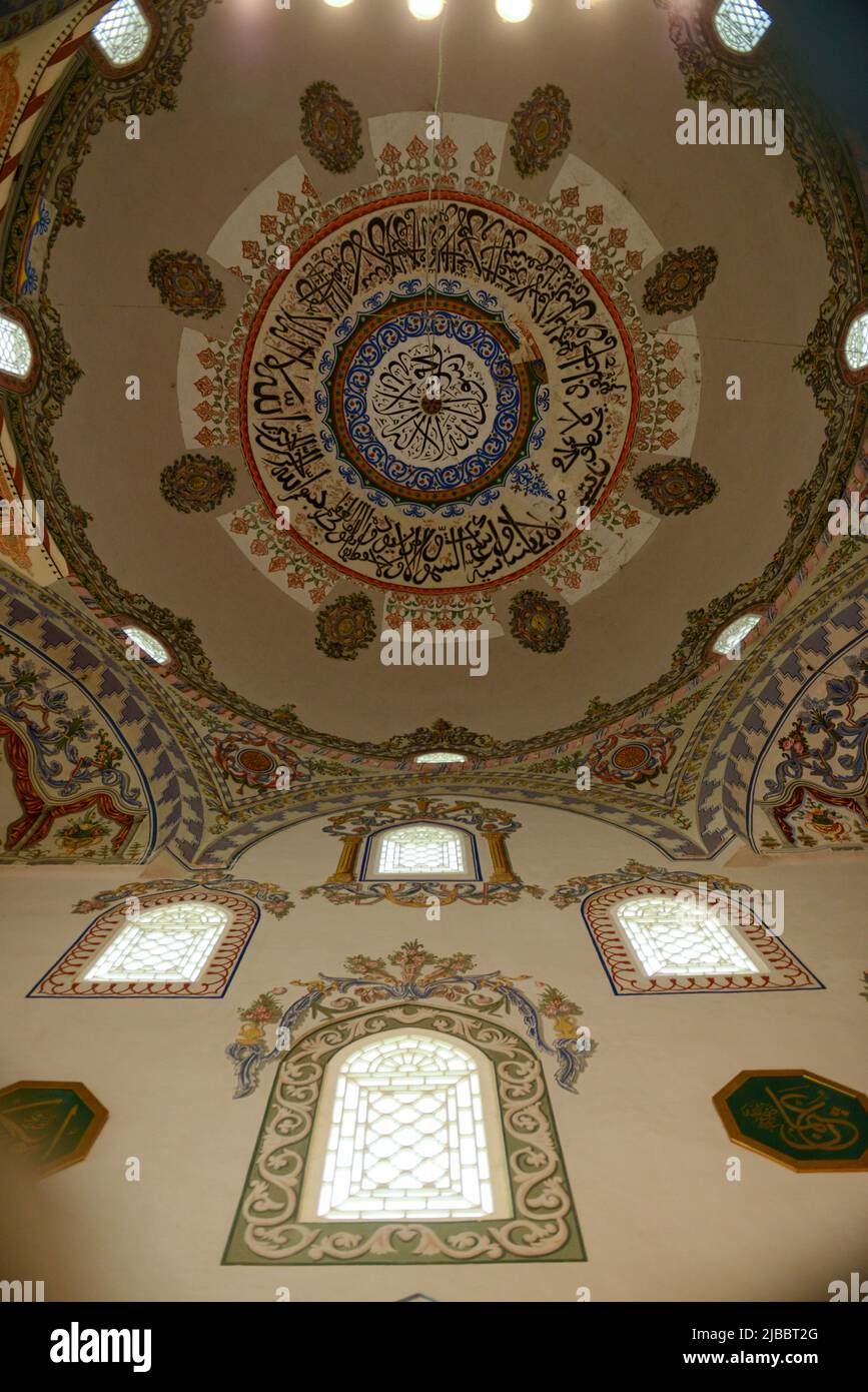 Interiors of Sinan Pasha mosque at Prizren on Kosovo Stock Photo - Alamy