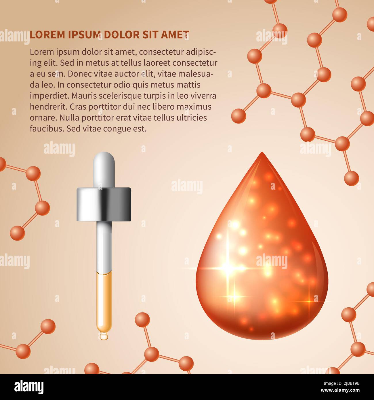 Collagen and serum skin care cosmetic abstract vector background ...