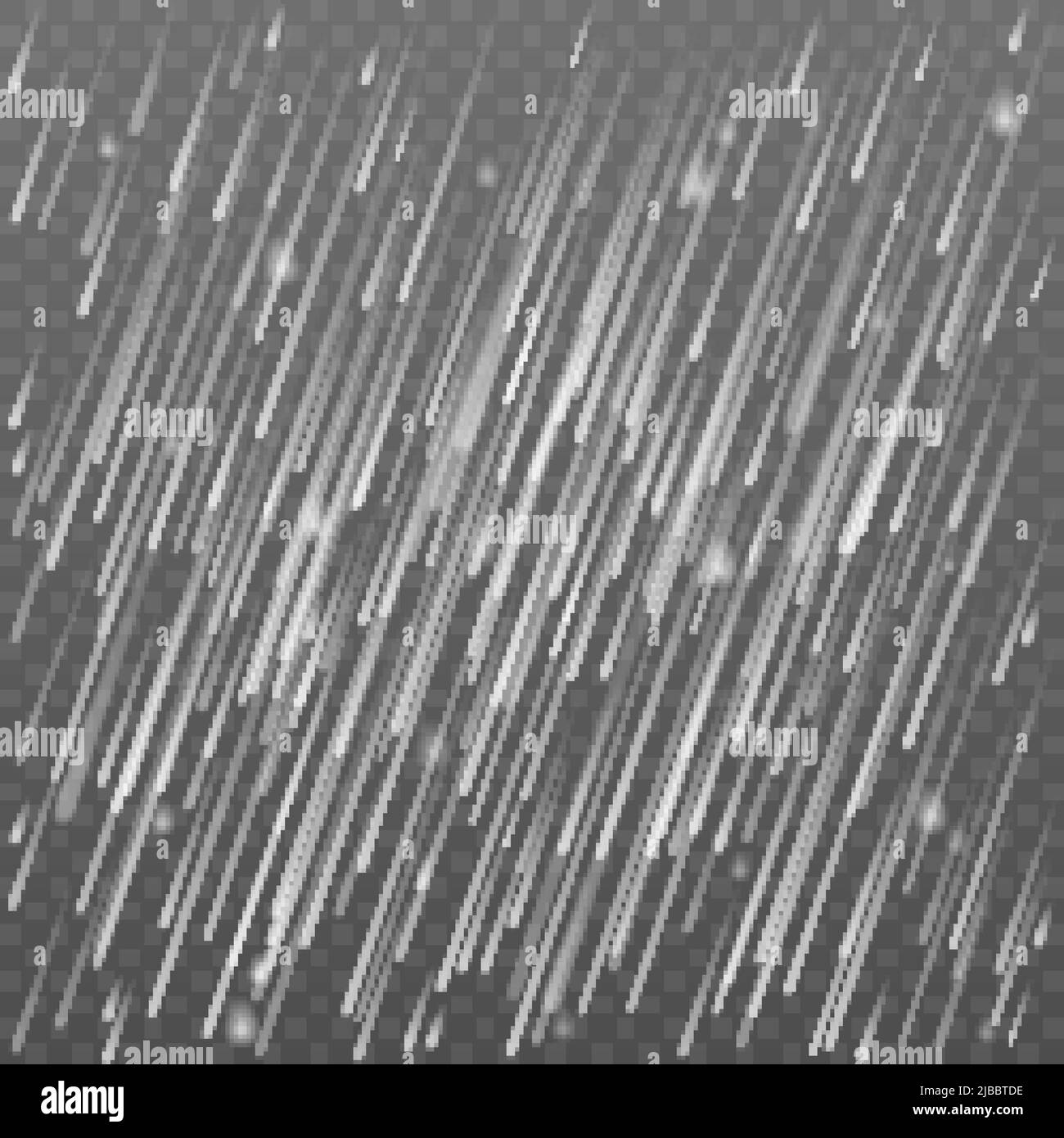 Rain transparent vector background. Falling water drops texture.Nature ...