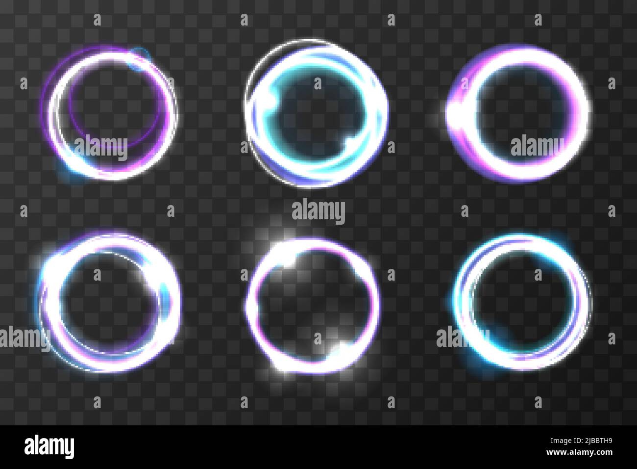 Explosion burst rings vector illustration. Cosmic vortex holes. Glare ...