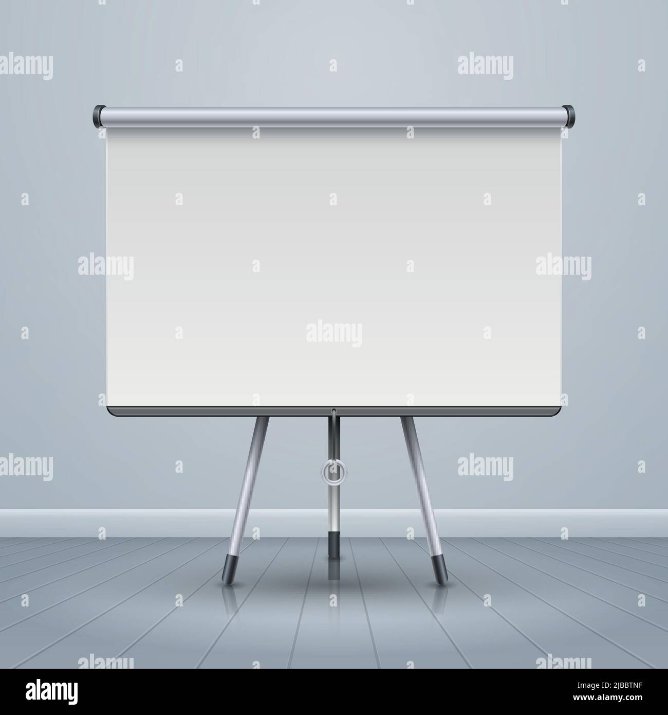 Whiteboard projector presentation screen vector illustration. Screen ...