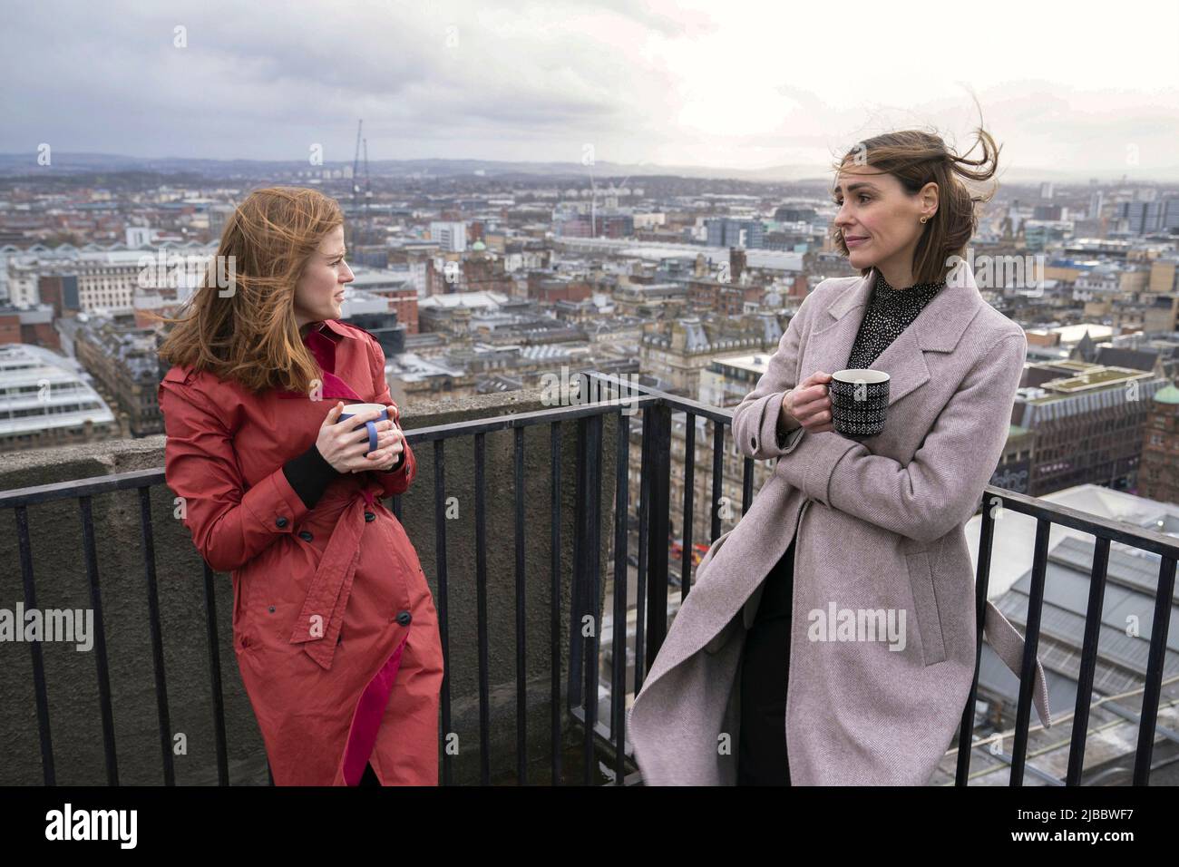 ROSE LESLIE and SURANNE JONES in VIGIL (2021), directed by ISABELLE ...