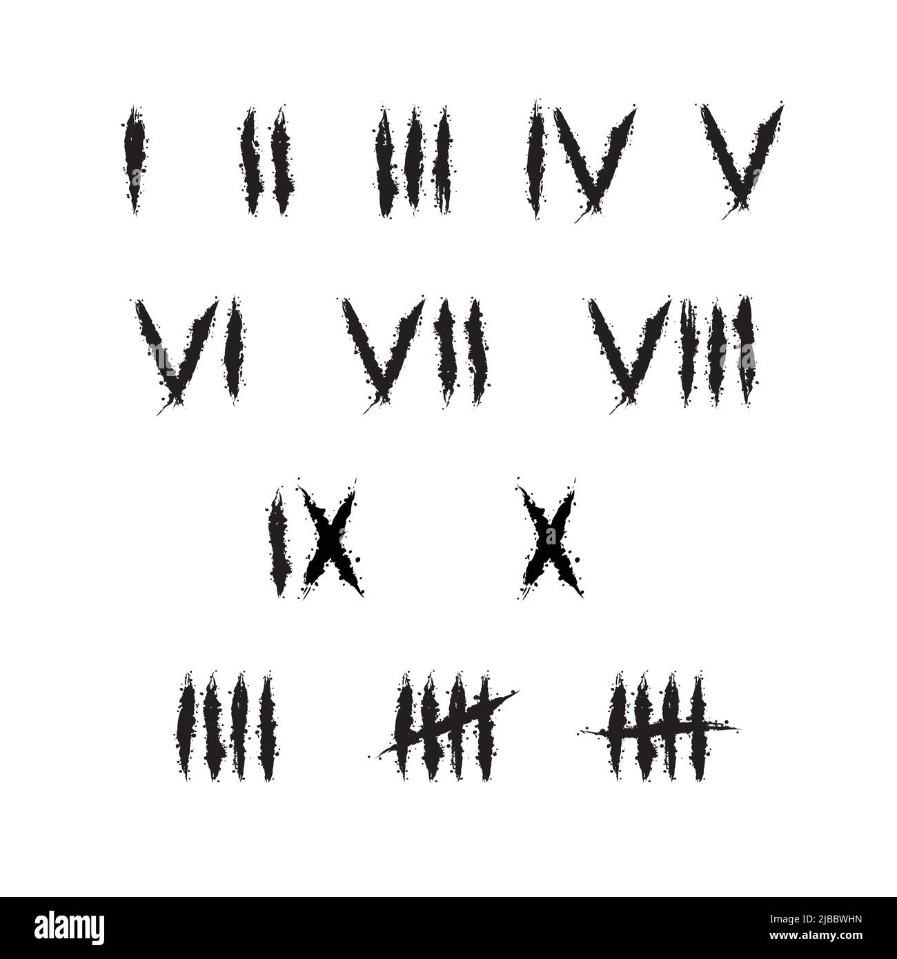 Runic roman numbers set Stock Vector Image & Art - Alamy