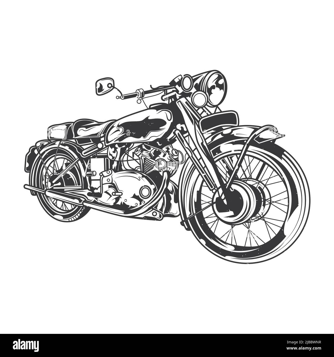 Classic motor cycles Stock Vector Images - Alamy