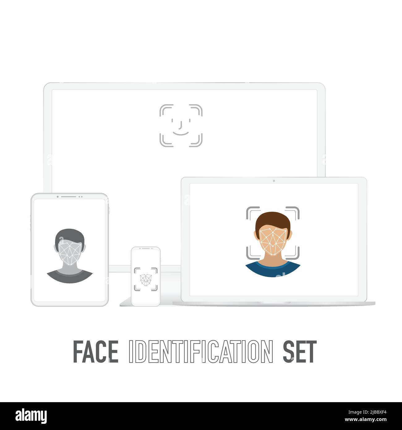 Facial recognition id Stock Vector Images - Alamy