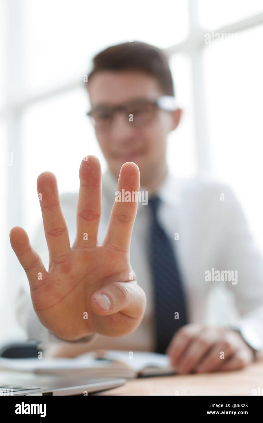 Man counting with fingers hi-res stock photography and images - Alamy