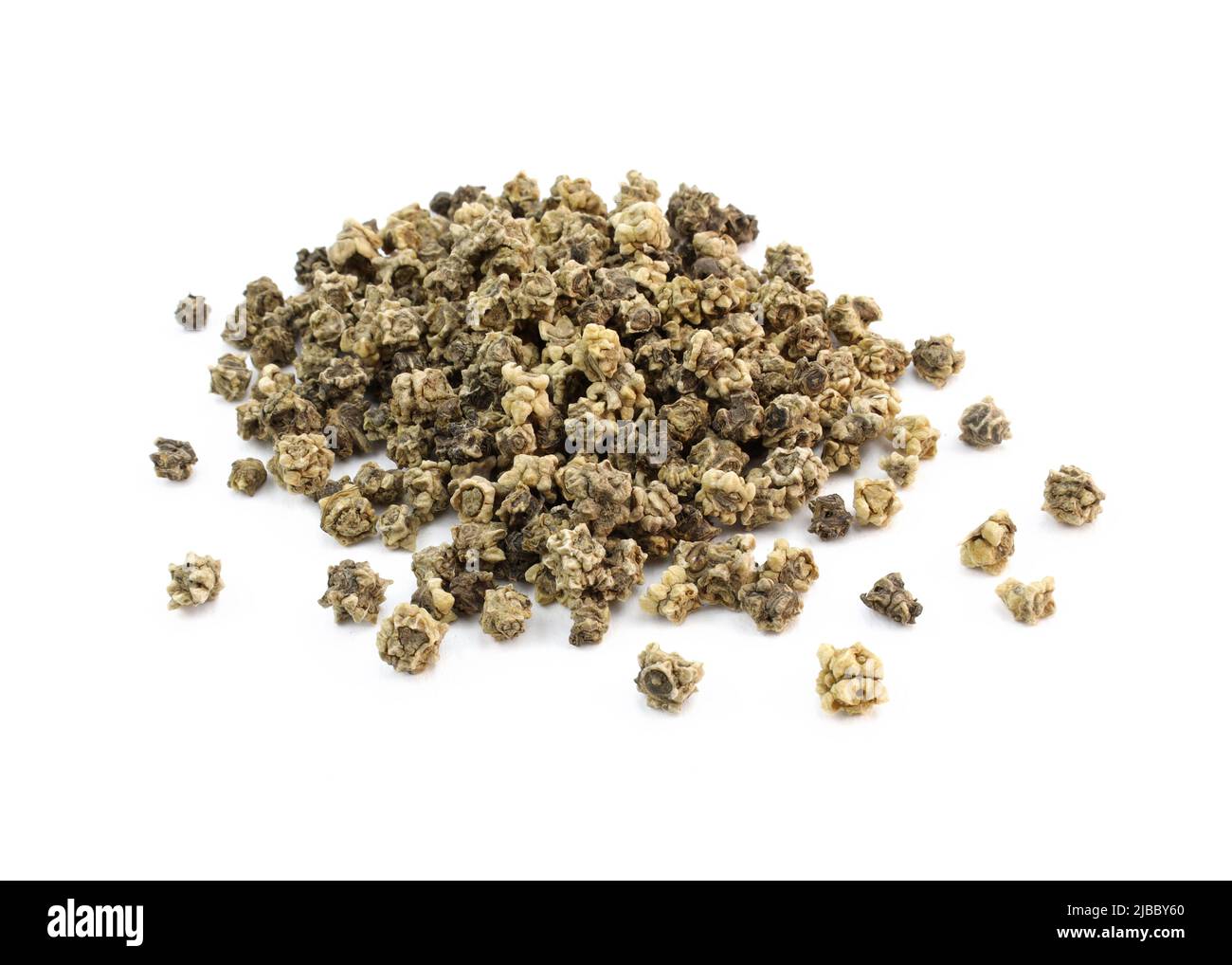 Pile of beetroot seeds isolated on white background. Dried seeds close ...