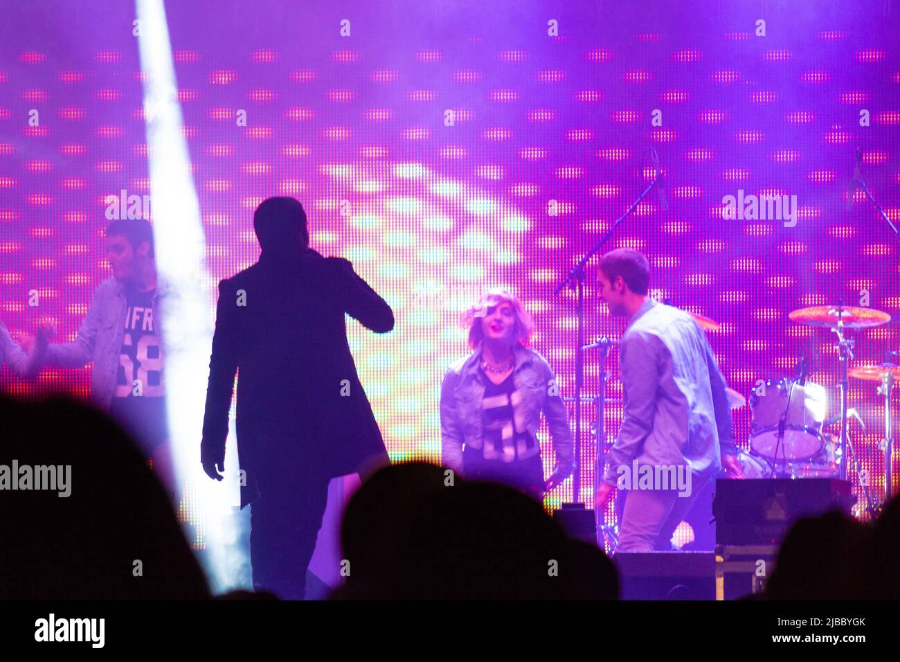 New Year Eve Live concert scene with the Bulgarian pop-singer Rafi ...