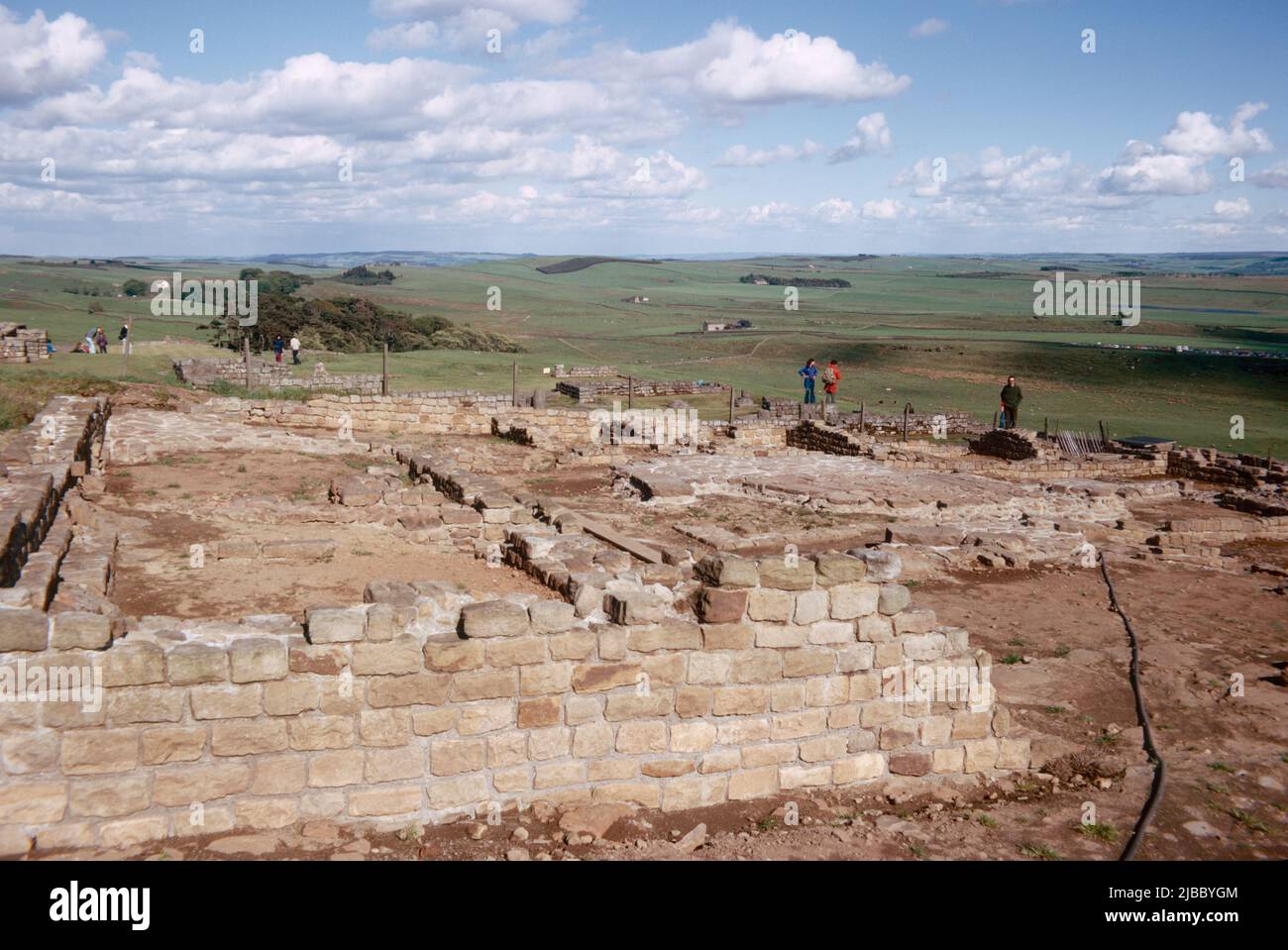 Ruins of Roman fort ’Vercovicium’ or ‘Borcovicium’ in Housesteads ...