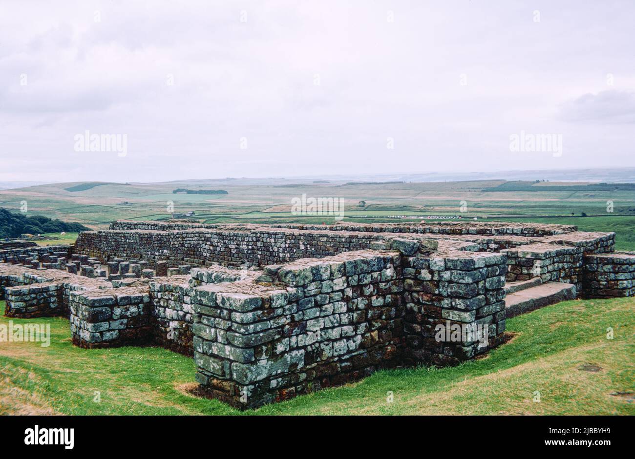 Ruins of Roman fort ’Vercovicium’ or ‘Borcovicium’ in Housesteads ...