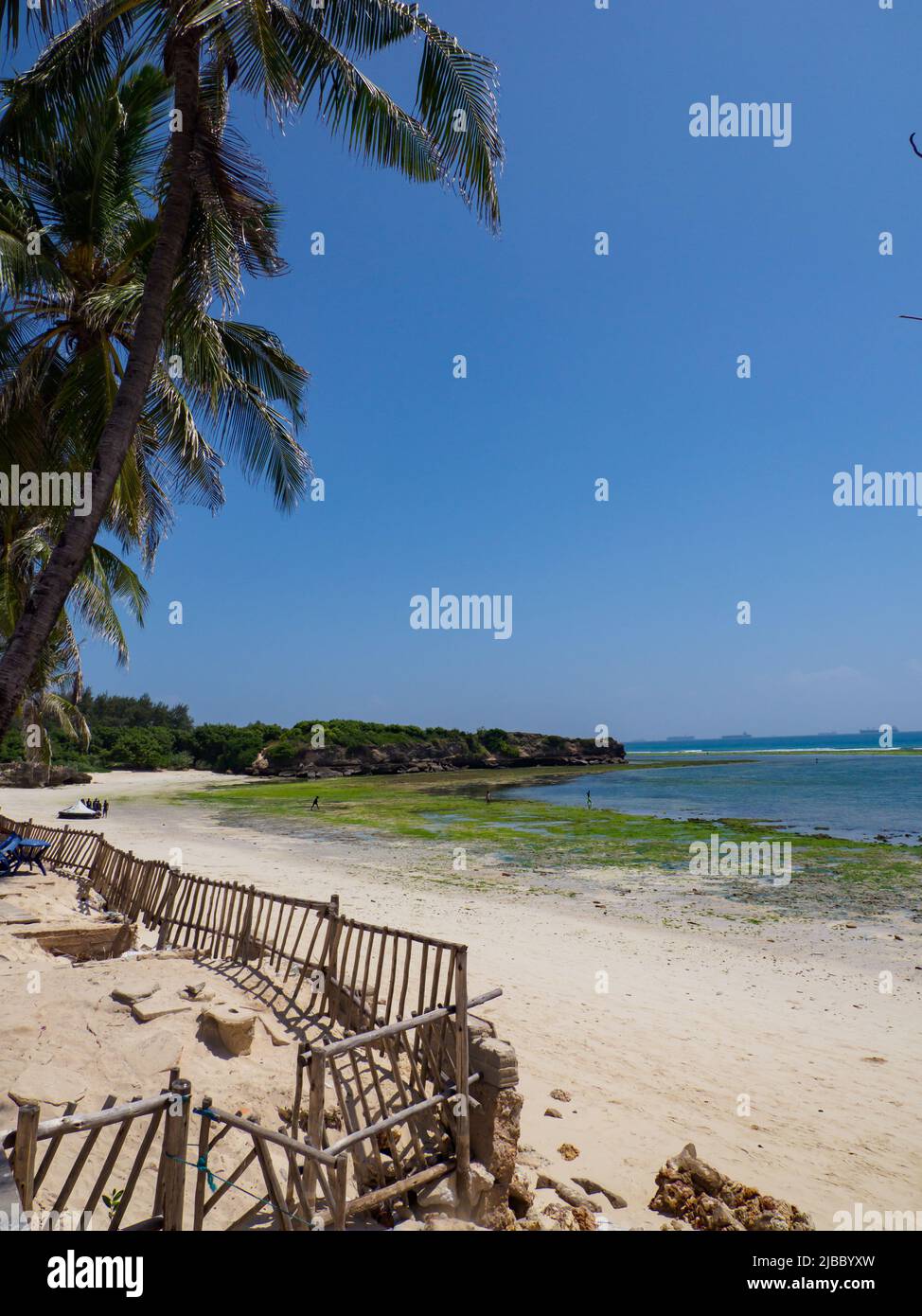 Dar es Salaam, Tanzania - February 2021: Coco Beach on a hot day at low ...