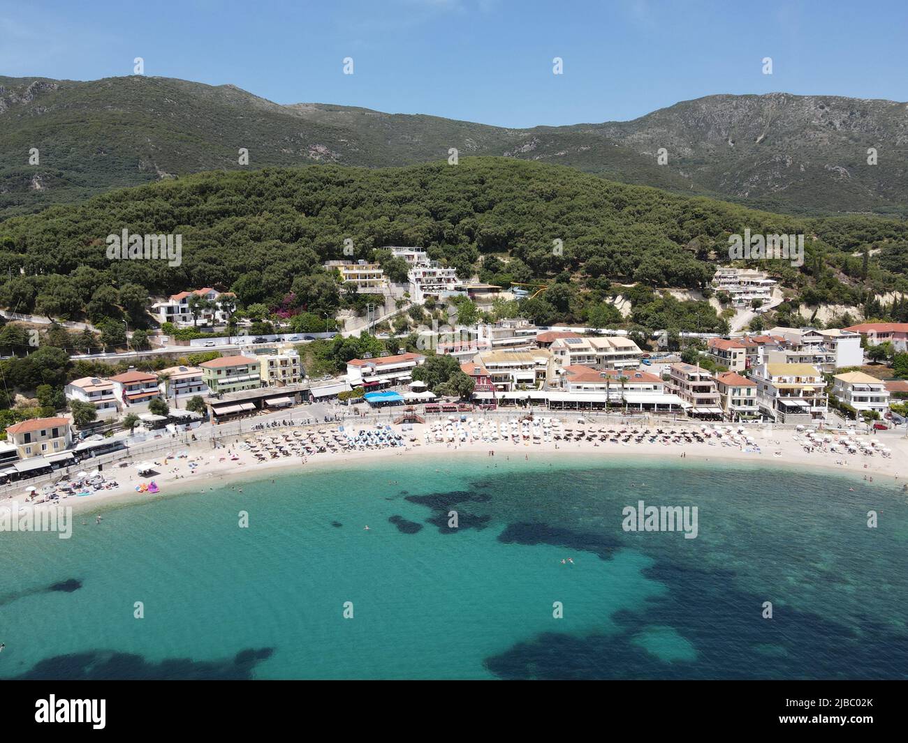 Parga, greek caribbean in preveza, famous tropical destination vacation ...