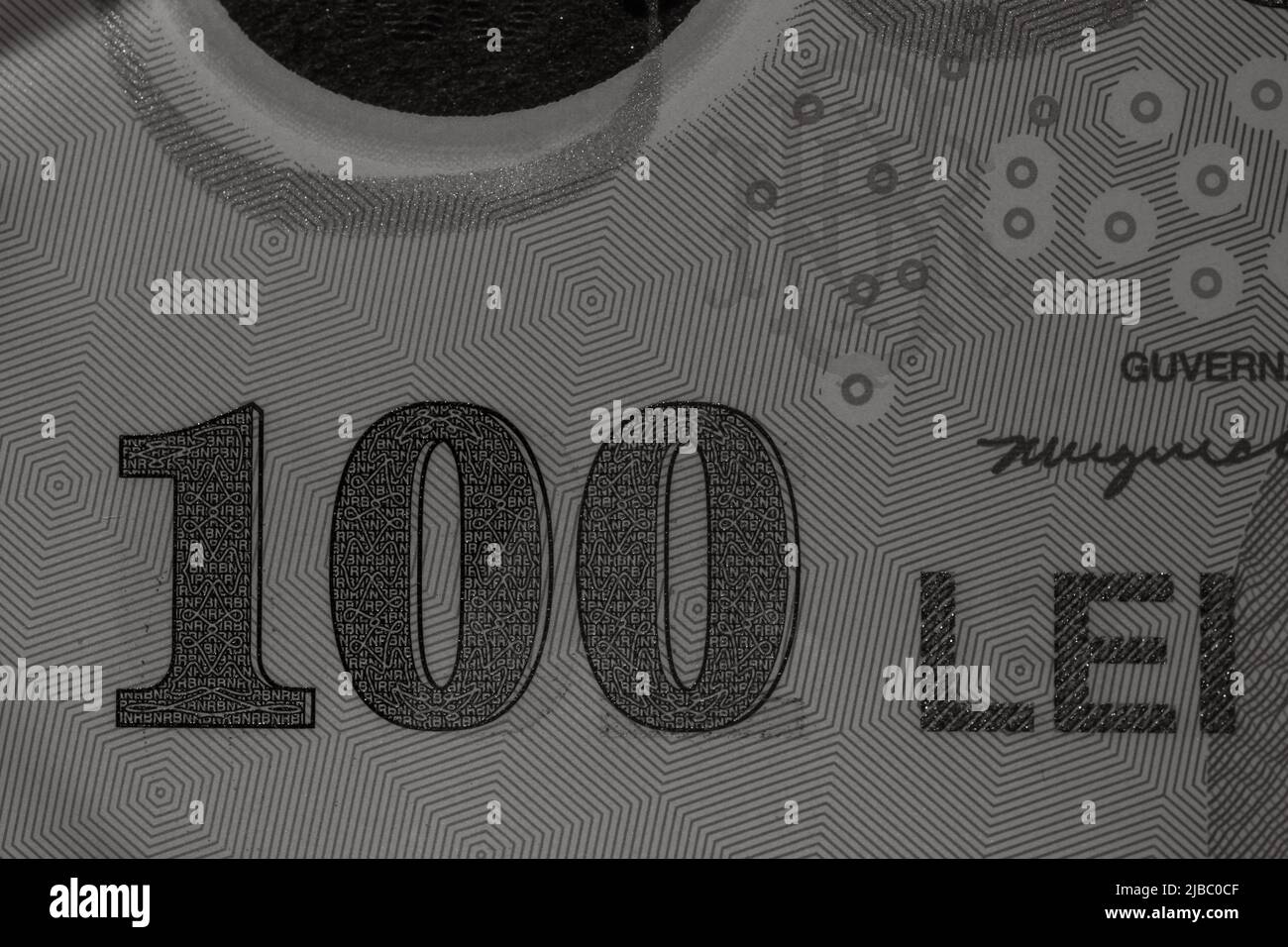 Romania LEI money. Romanian LEI currency Stock Photo - Alamy