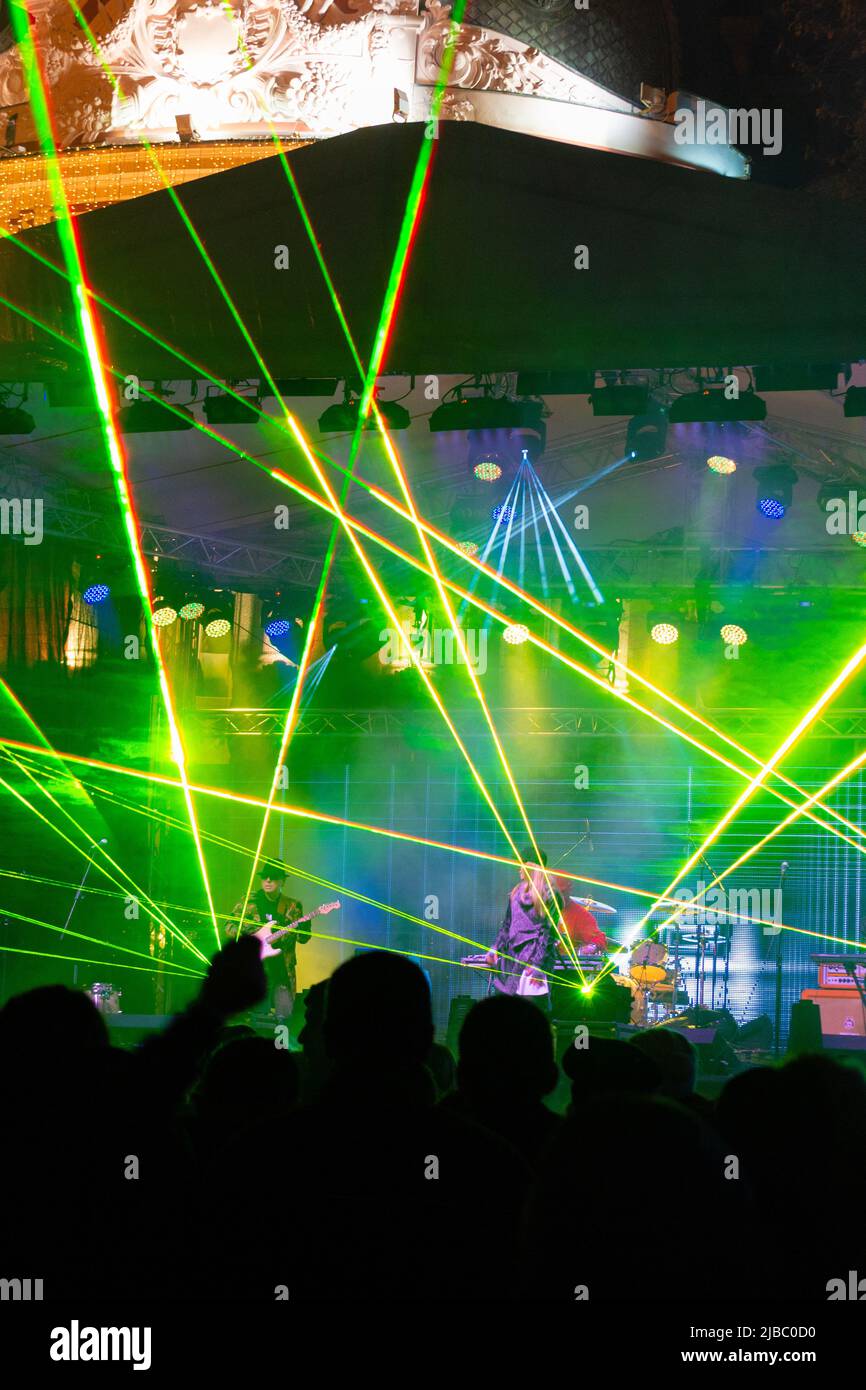 New Year Eve Live concert scene with the Bulgarian house/electro band ...