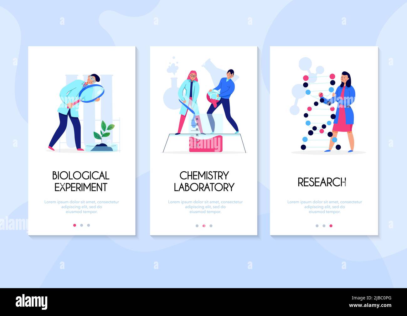 Scientist in laboratory doing chemical Stock Vector Images - Alamy