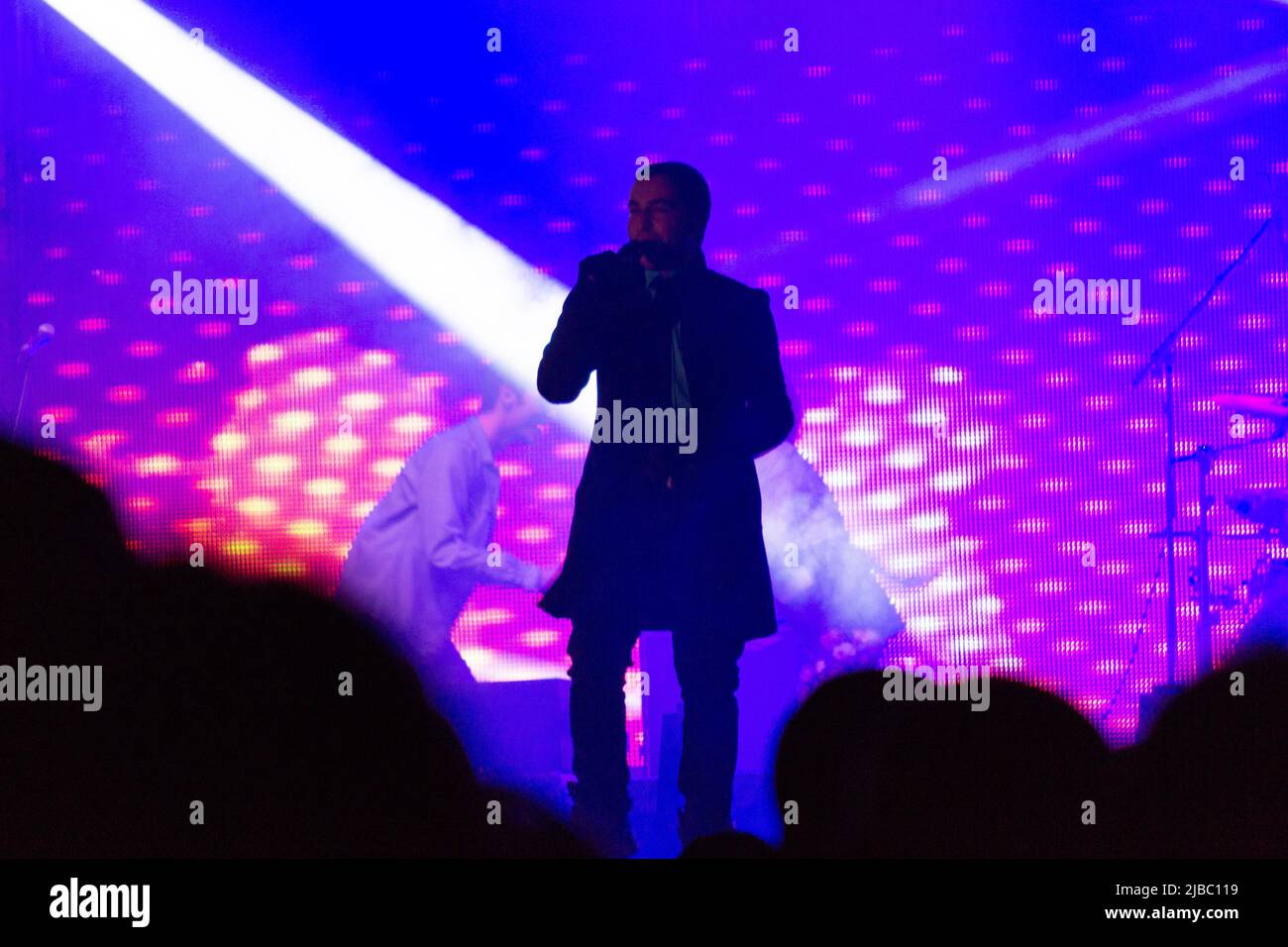 New Year Eve Live concert scene with the Bulgarian pop-singer Rafi ...