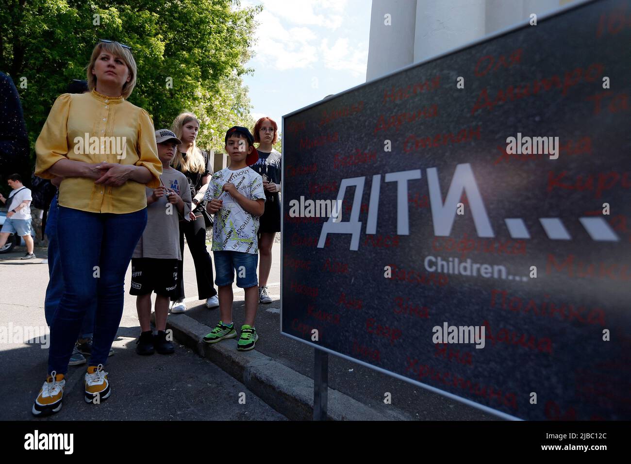 KYIV, JUNE 04, 2022 - To honor the Day of Remembrance of the children ...
