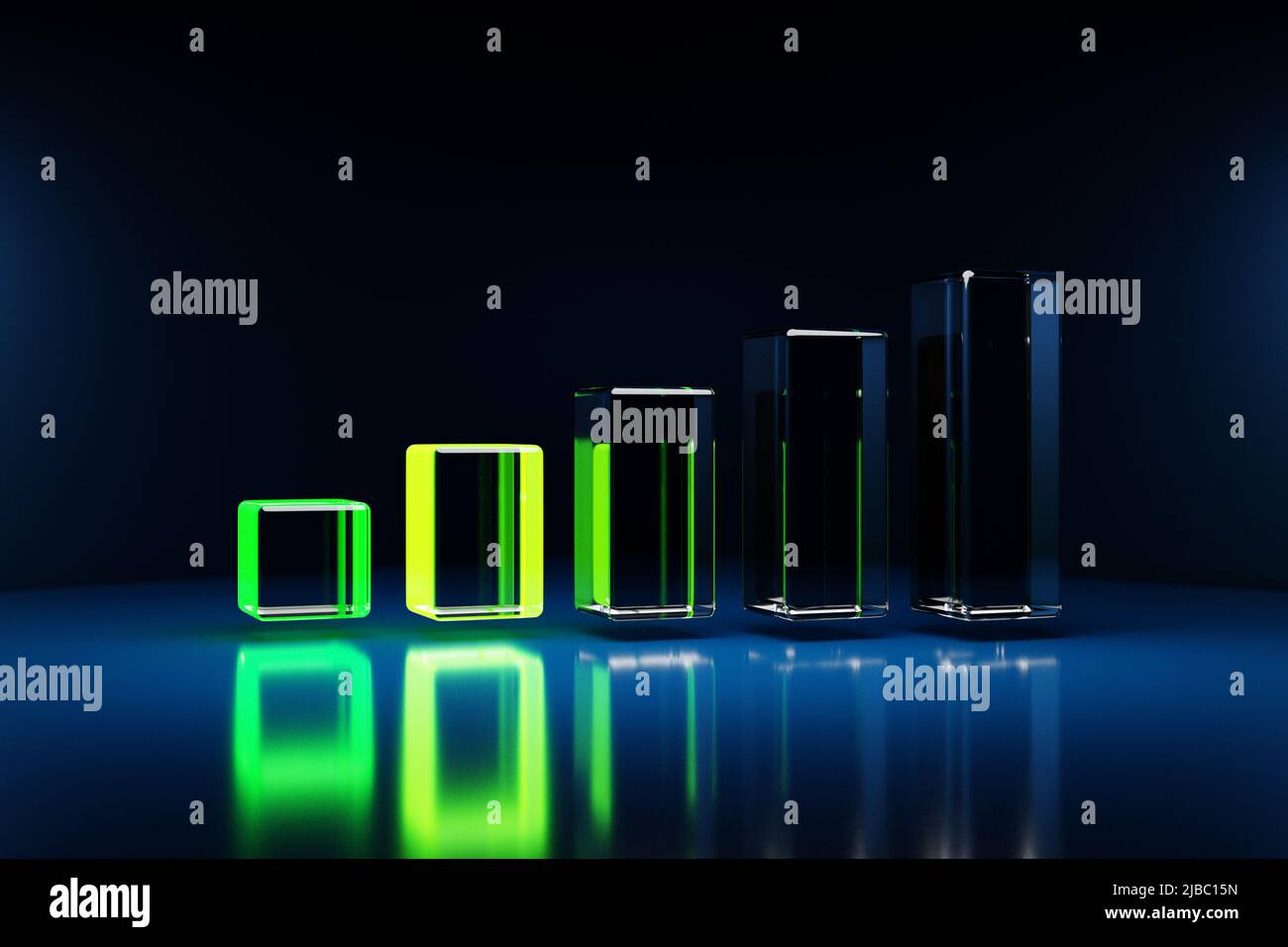 3d illustration of indication icon, green ready indicator Stock Photo ...