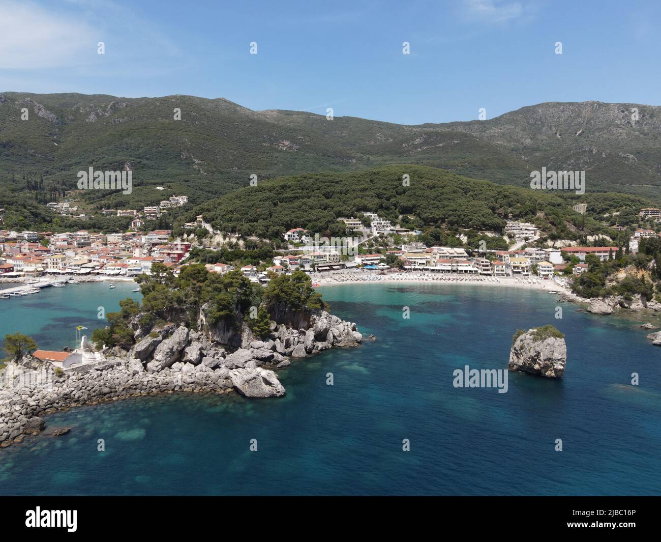 Parga, greek caribbean in preveza, famous tropical destination vacation ...