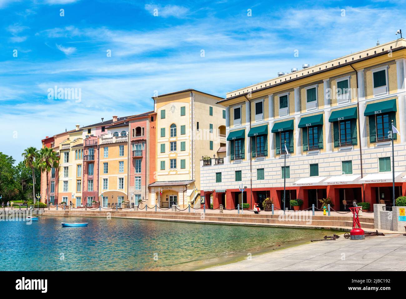 Loews Portofino Bay Hotel or tourist resort. Exterior building ...